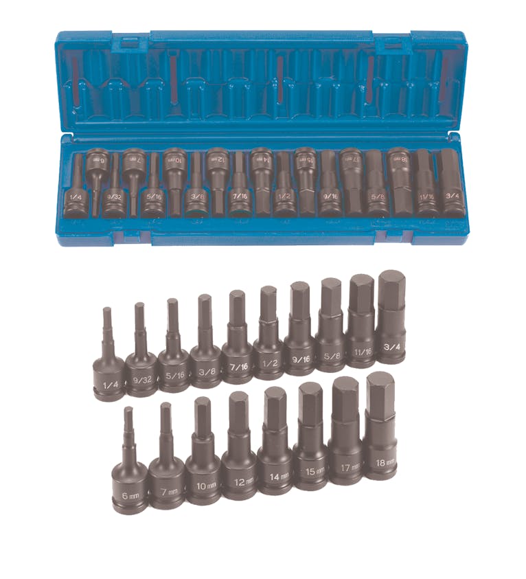 1/2" Drive Impact Hex Driver Set No. 1598HC | Fleet Maintenance