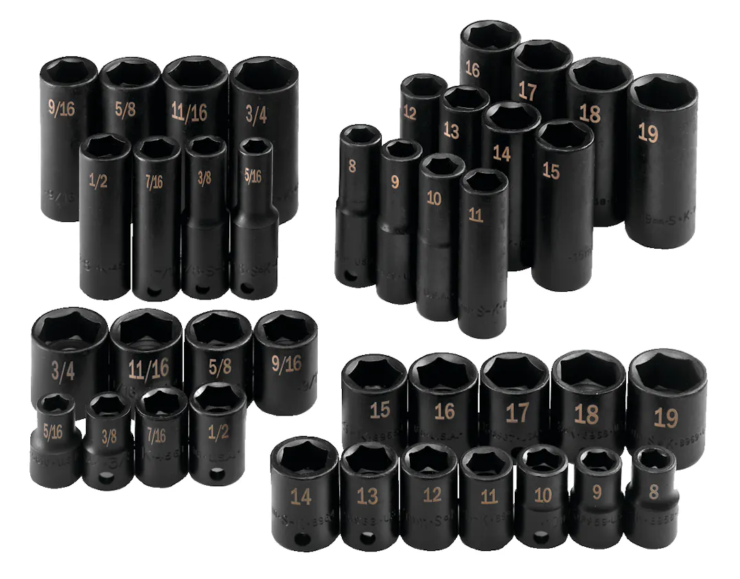 40-piece, 3/8"-drive Impact Socket SuperSet, No. 4090 | Fleet Maintenance