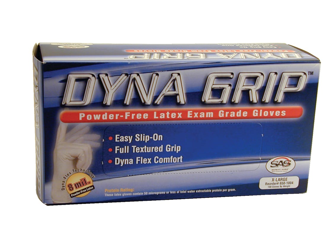 Dyna Grip Powder Free Latex Gloves | Fleet Maintenance
