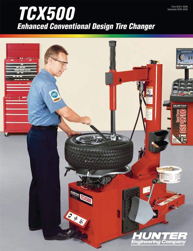 Swing-ArmTCX500 Tabletop Tire Changer brochure | Fleet Maintenance