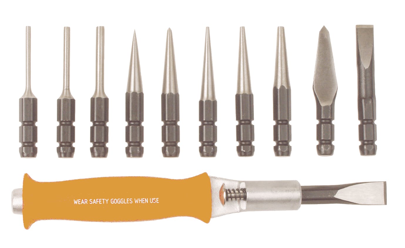 66308 Cats Paw 11-piece Snap Change Punch ' Chisel set | Fleet Maintenance