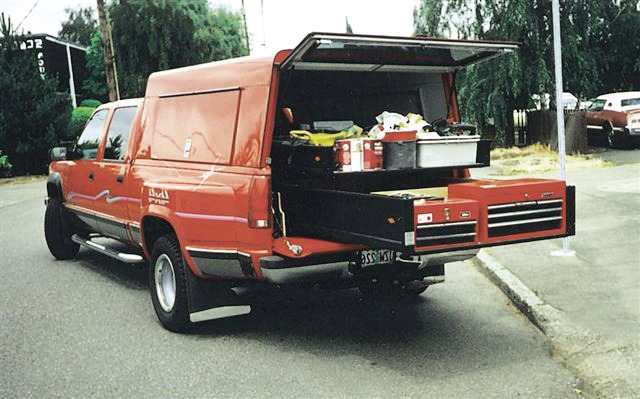 Cargo Roll-out drawers. | Fleet Maintenance
