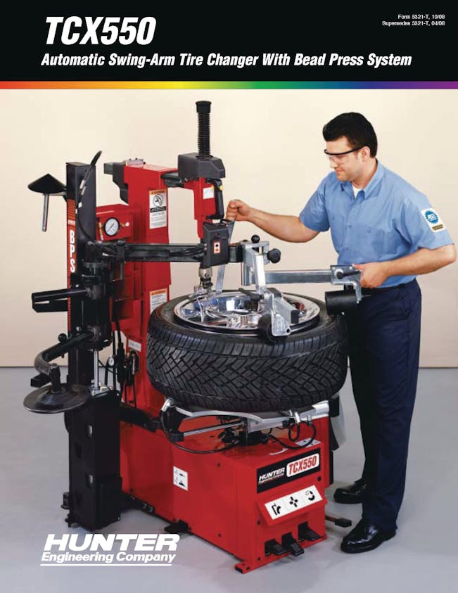 TCX550 Tabletop Automatic Tire Changer brochure | Fleet Maintenance