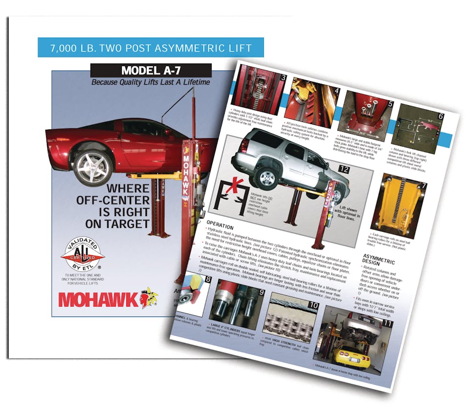 A-7 two-post lift flyer | Fleet Maintenance