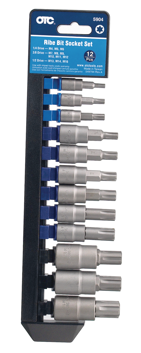 RIBE bit socket set No. 5904 and TORX PLUS bit socket set No. 5905 ...