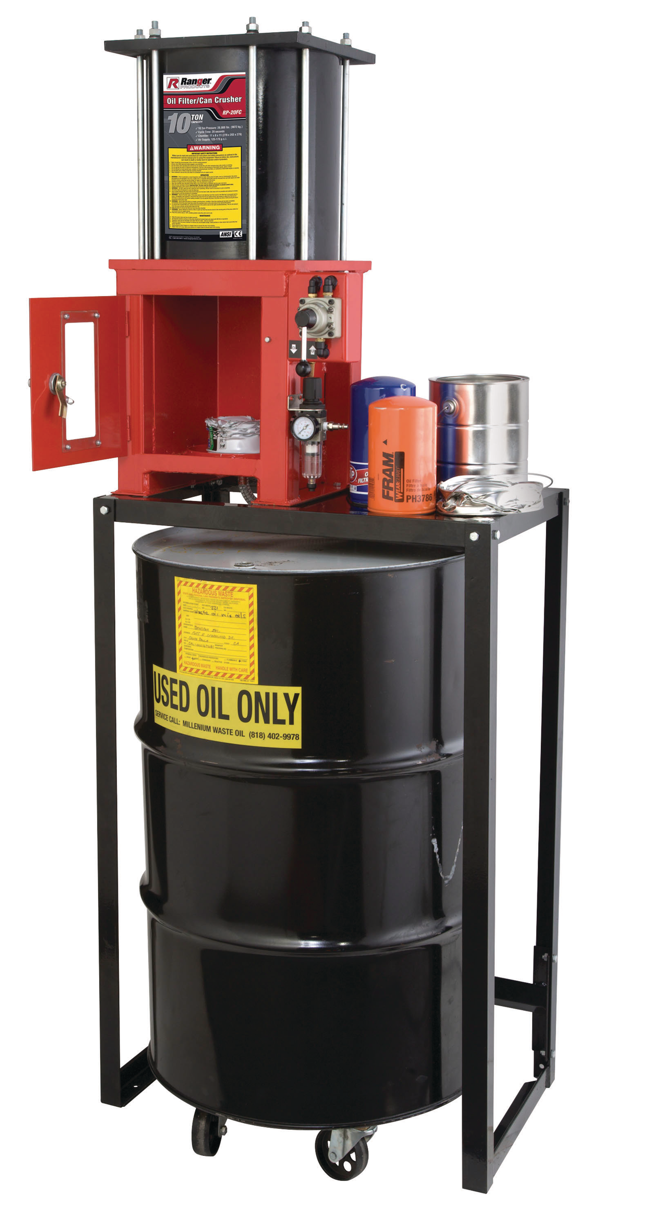 RP-20FC Oil Filter Crusher | Fleet Maintenance