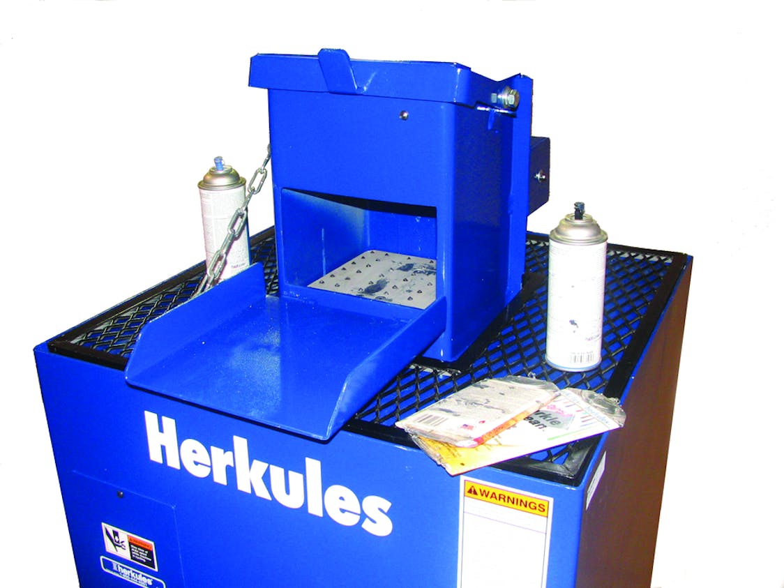 Aerosol Can Crusher, No. AFC2 | Fleet Maintenance