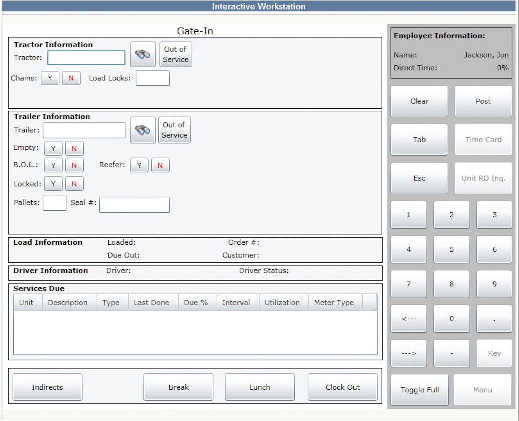 TMT Fleet Maintenance Interactive Workstation | Fleet Maintenance