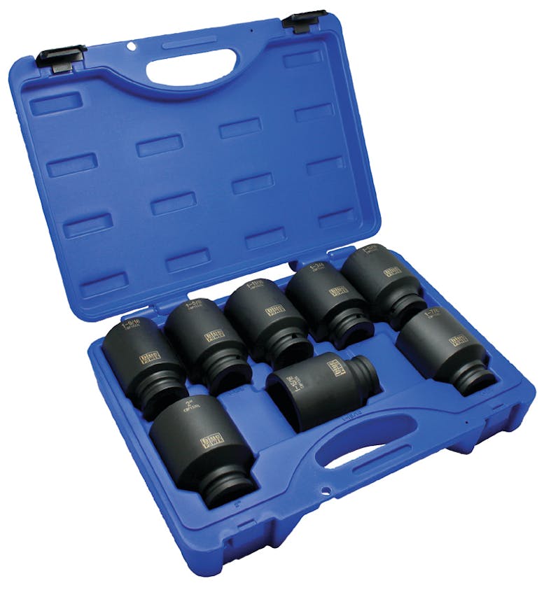 3/4" drive 8-pc bluePOWER Deep Impact Socket Set No. CBPI58LST | Fleet Maintenance