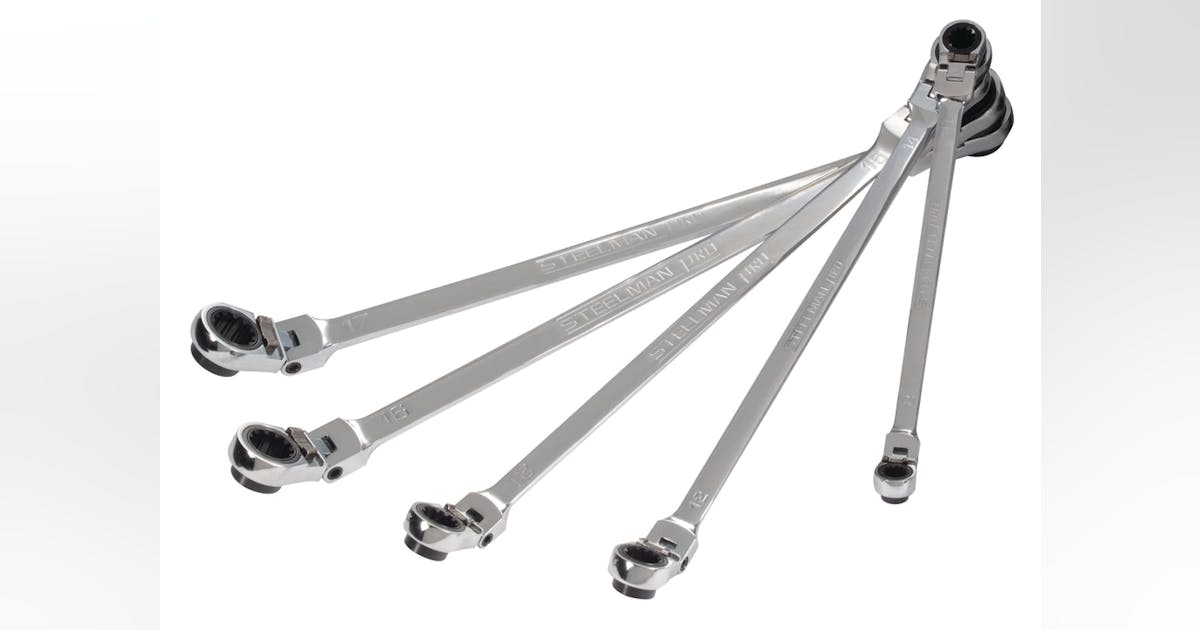 Metric Double Box End Deep Universal Spline Flexible Ratcheting Wrench