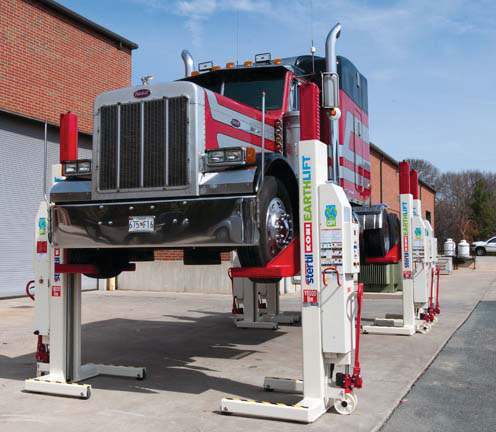 EarthLift wireless mobile column lift No. 1082RRA | Fleet Maintenance