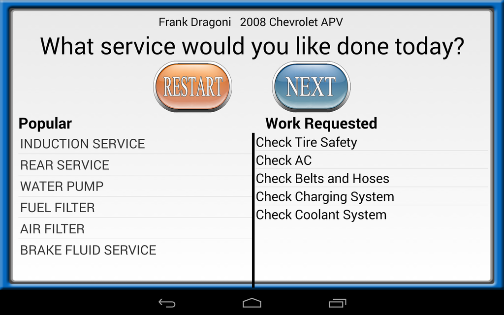 Auto repair shop customer check-in kiosk now available through BOLT ON ...