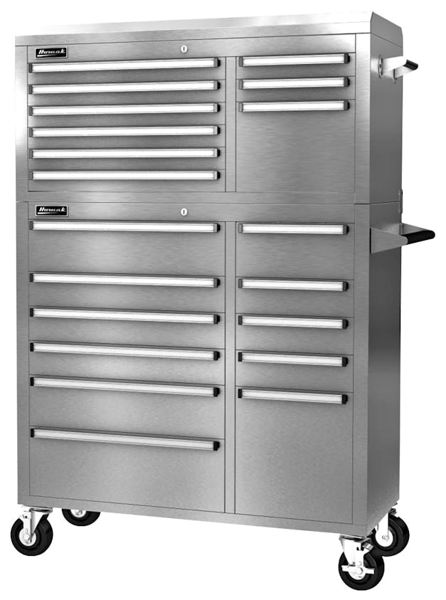 42” Stainless Steel 2-Piece Toolbox Combo | Fleet Maintenance