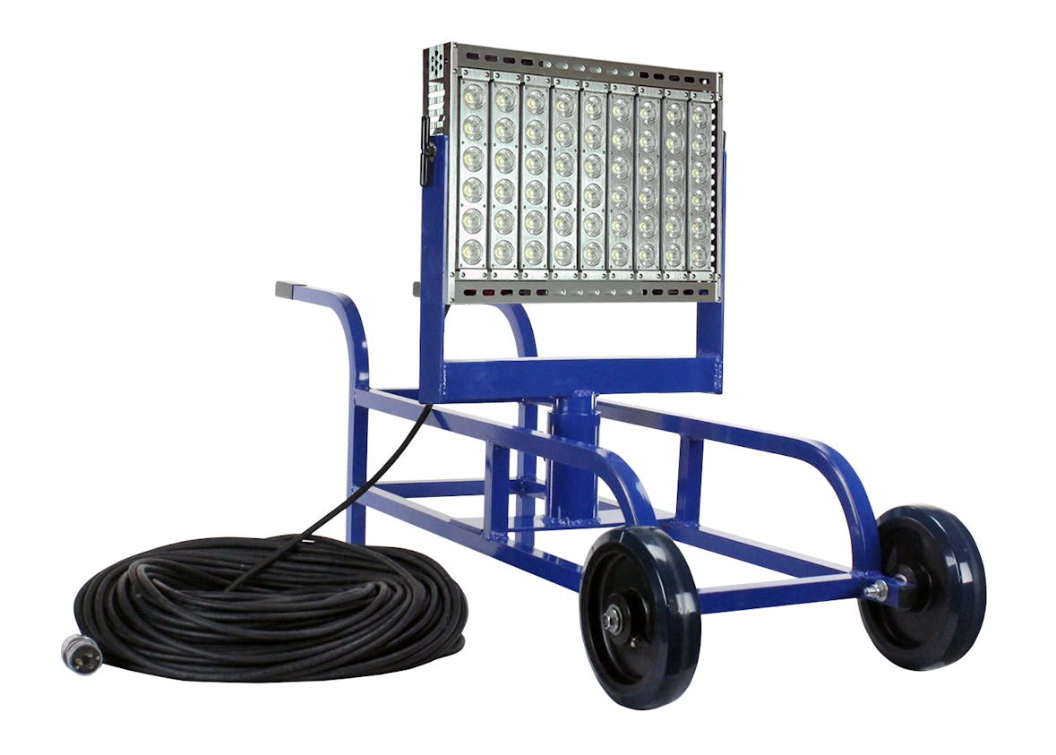 400 Watt Portable Work Area LED Light Cart, No. WAL-WBC-400LTL-LED-100 ...