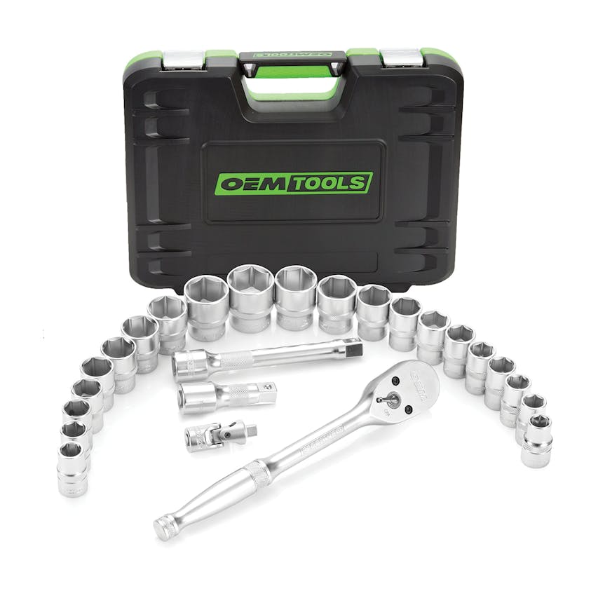 26-pc 1/2" Drive Ratchet and Socket Set | Fleet Maintenance