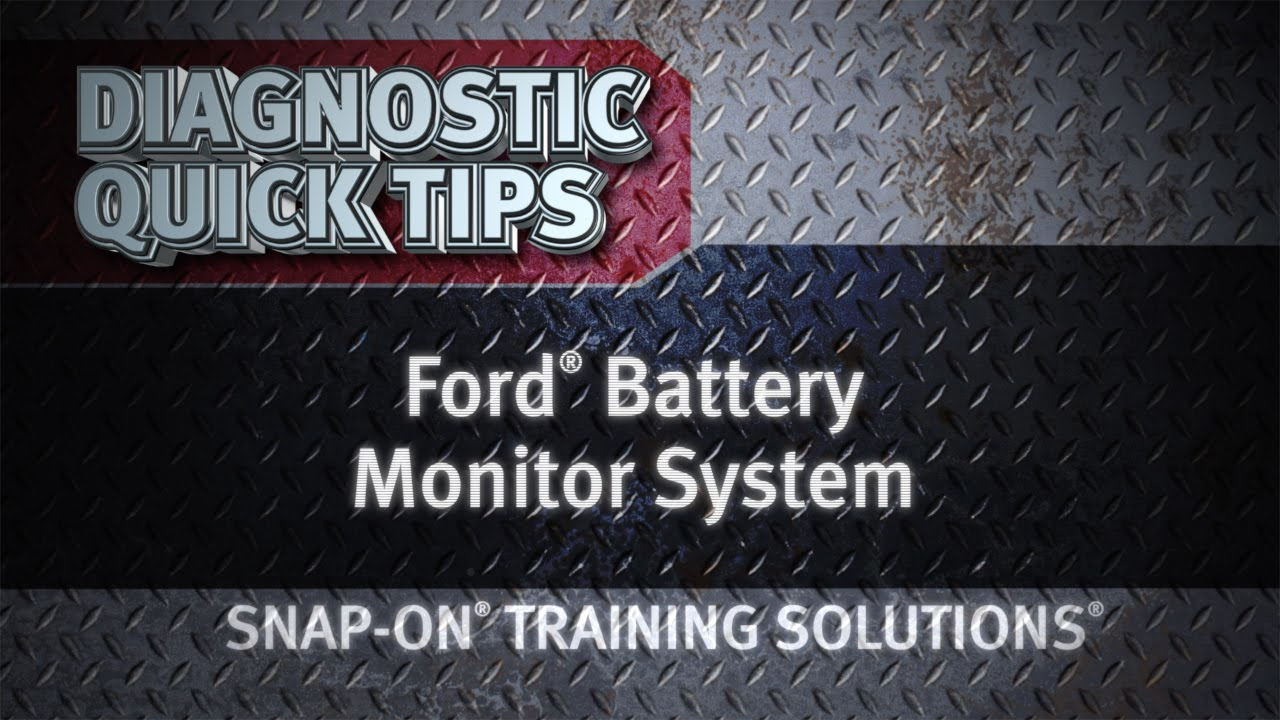 VIDEO: Ford Battery Monitor System- Diagnostic Quick Tips -- Snap-on ...