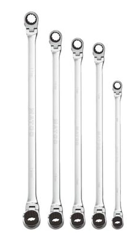 5-pc XL Double Box Flex Head Ratcheting Wrench Set, No. SRRFXLM52T | Fleet Maintenance