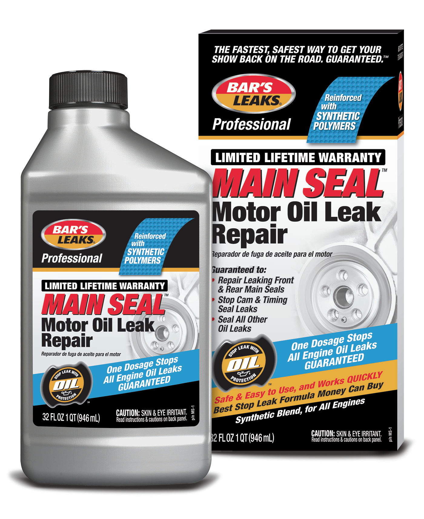 Bar’s Leaks Professional Main Seal Motor Oil Leak Repair, No. MS-1 ...