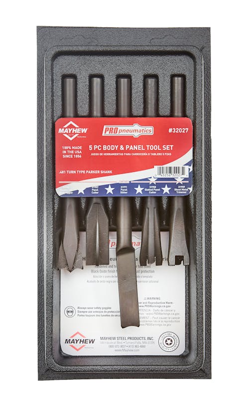 5-pc Pneumatic Body & Panel Tool Set, No. 32027 | Fleet Maintenance