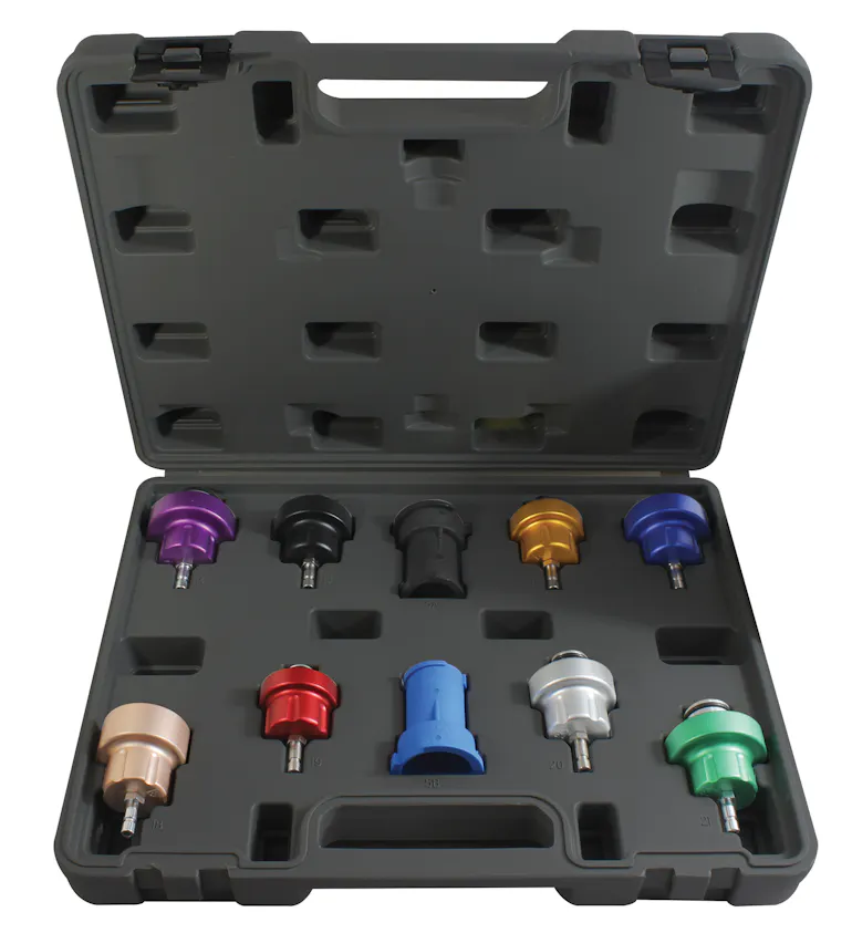 10-pc Cooling System Pressure Test Adapter Kit, No. 43305 | Fleet ...