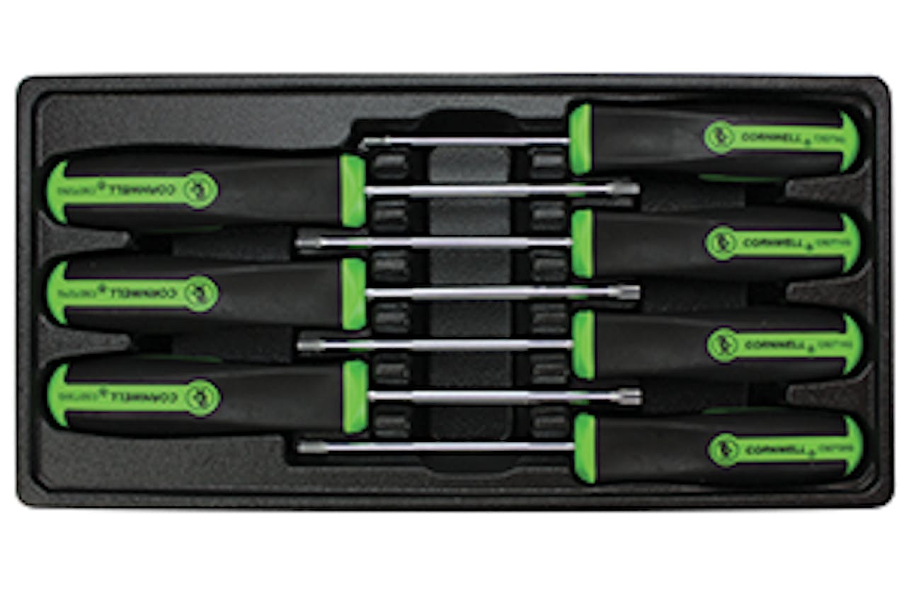 7-pc Neon Green Star Screwdriver Set, No. CSD7SG | Fleet Maintenance