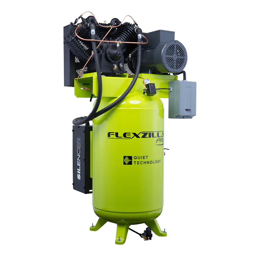 Flexzilla Air Compressor With Silencer 575 Volt 3 Phase 2 Stage Flexzilla Air Compressor With Silencer 575 Volt 3 Phase 2 Stage