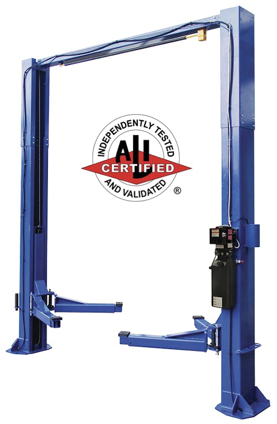 12,000-lb Two Post Clear Floor Lift, No. ATD2P12BSALI | Fleet Maintenance
