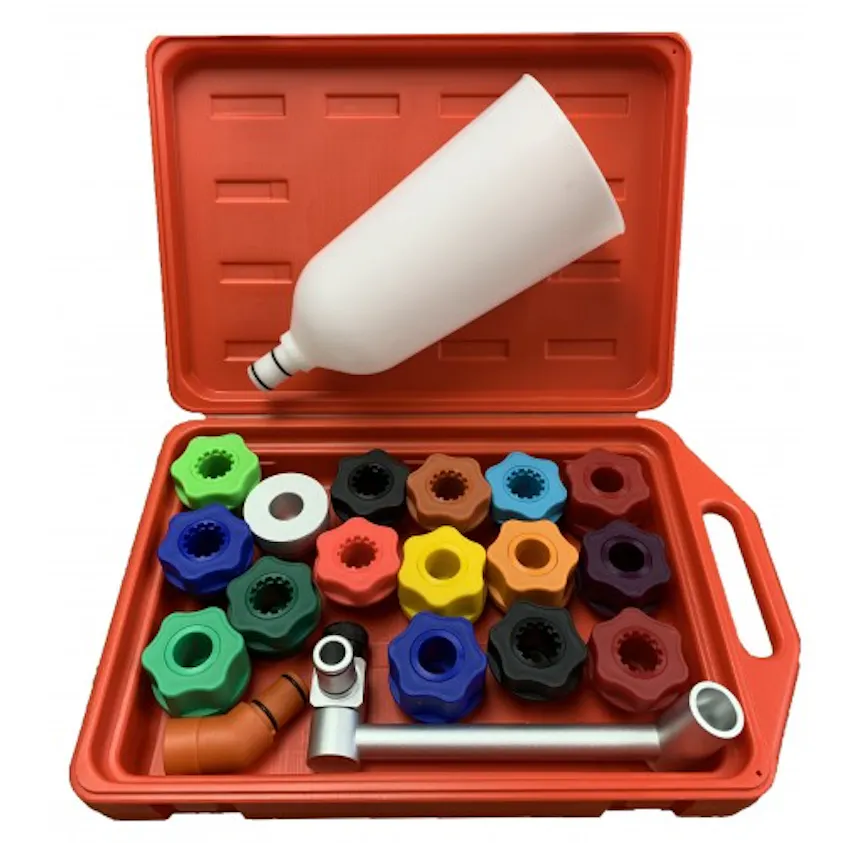 19-pc Master Oil Funnel System Kit, No. 7900 | Fleet Maintenance