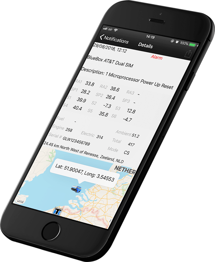TracKing TK Notify Mobile App Fleet Maintenance