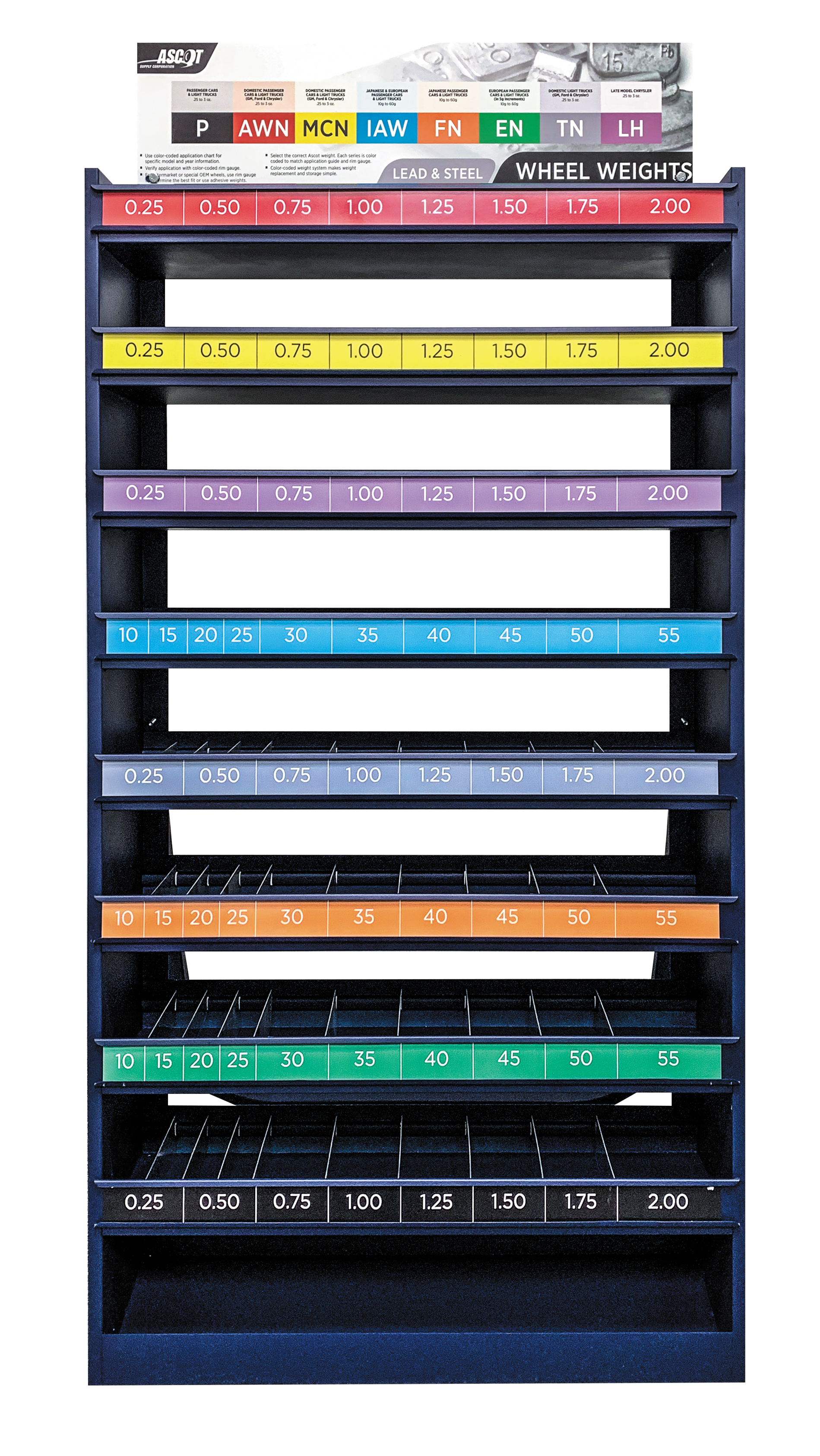 Metal Wheel Weight Rack | Fleet Maintenance