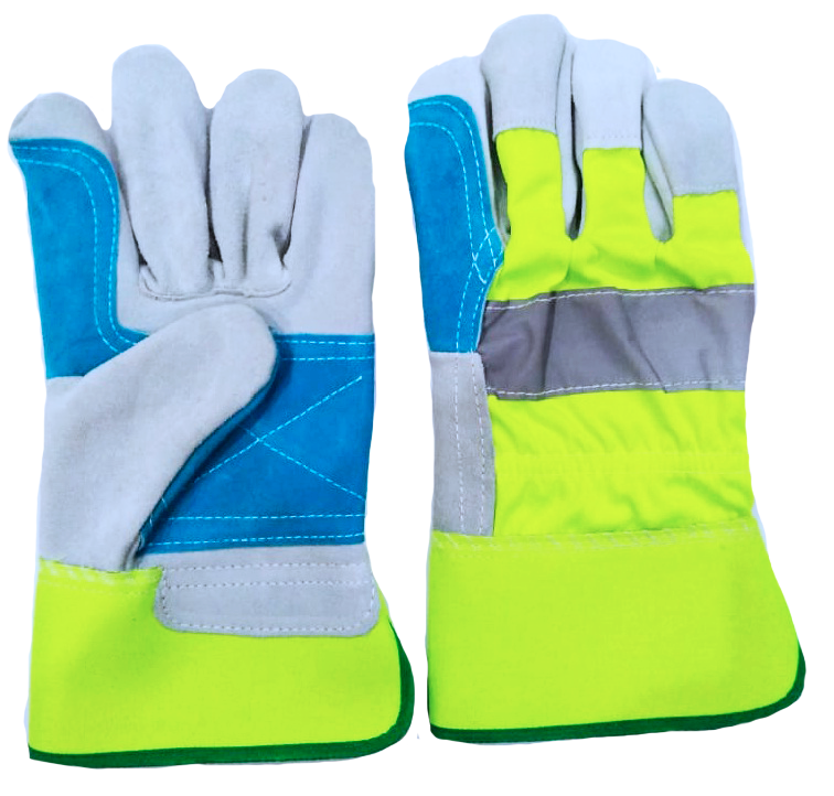 Colored Leather Double Palm Work Gloves | Fleet Maintenance