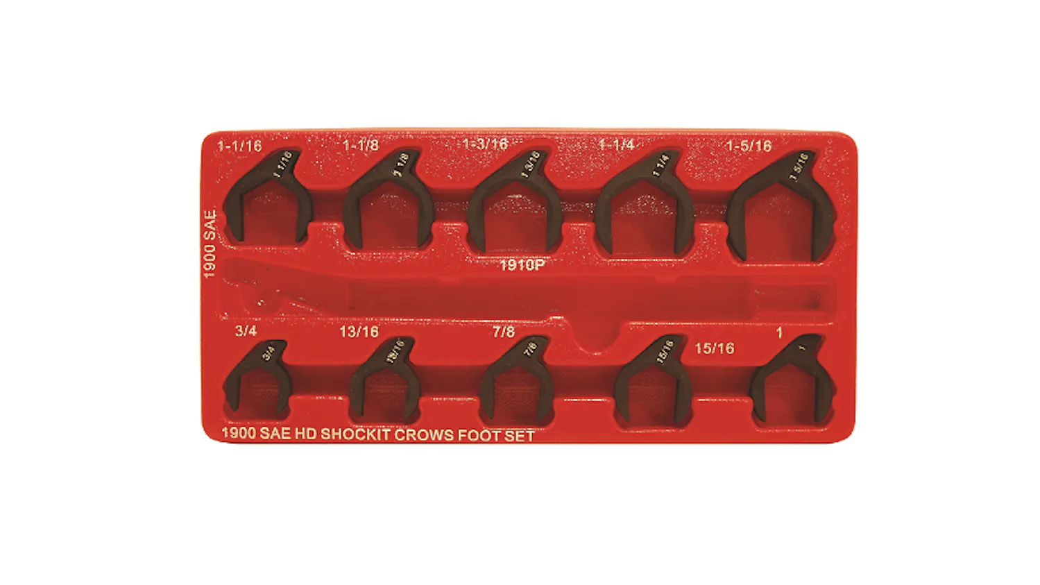 10-pc Shockit Crows Foot Set, Nos. LT1900 and LT1910 | Fleet Maintenance
