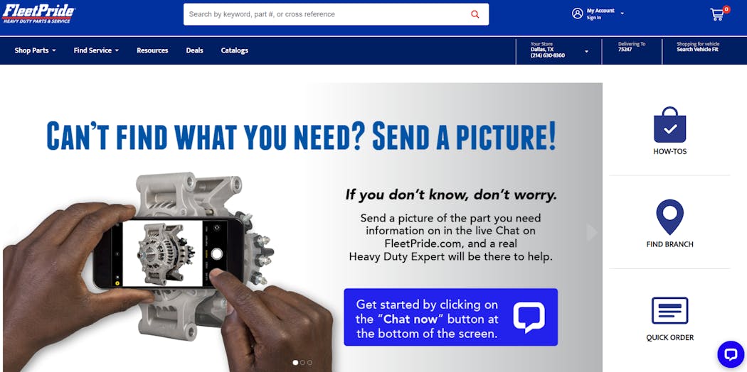 FleetPride launches ecommerce site | Fleet Maintenance