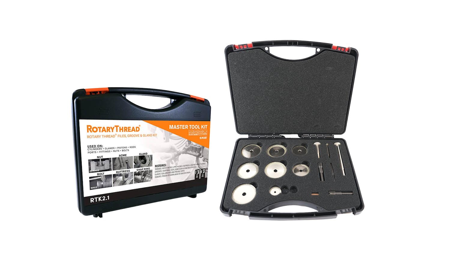 15-pc Thread Restoration Master Kit, No. RTK2.1 | Fleet Maintenance