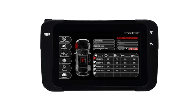 VT67 TPMS and Tire Management Diagnostic Tablet | Fleet Maintenance
