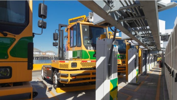 Tritium, Stäubli install port EV charging depot in California | Fleet ...